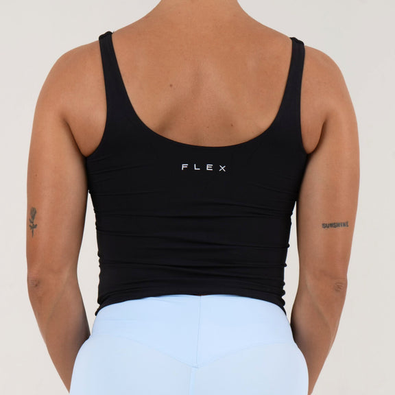 Opule Shape top Long - Black – flexwear.no