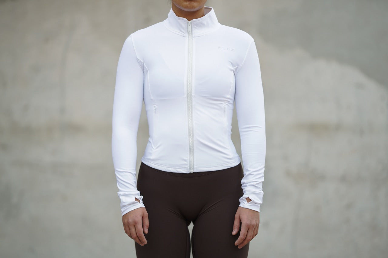 Opule Shape Jacket - White – flexwear.no