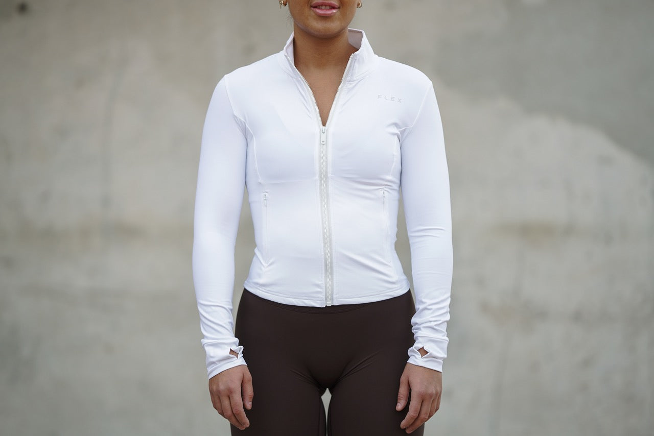 Opule Shape Jacket - White – flexwear.no