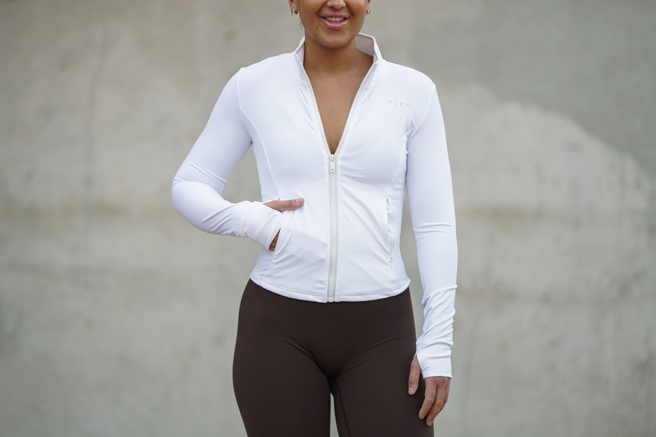 Opule Shape Jacket - White – flexwear.no