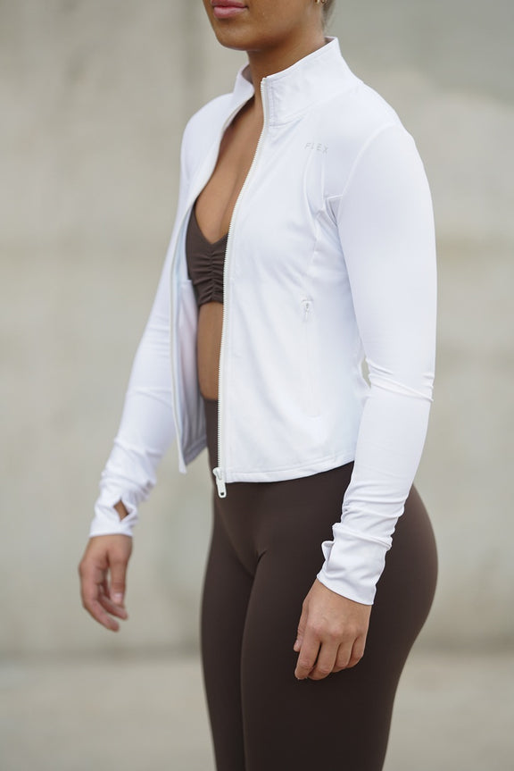 Opule Shape Jacket - White – flexwear.no