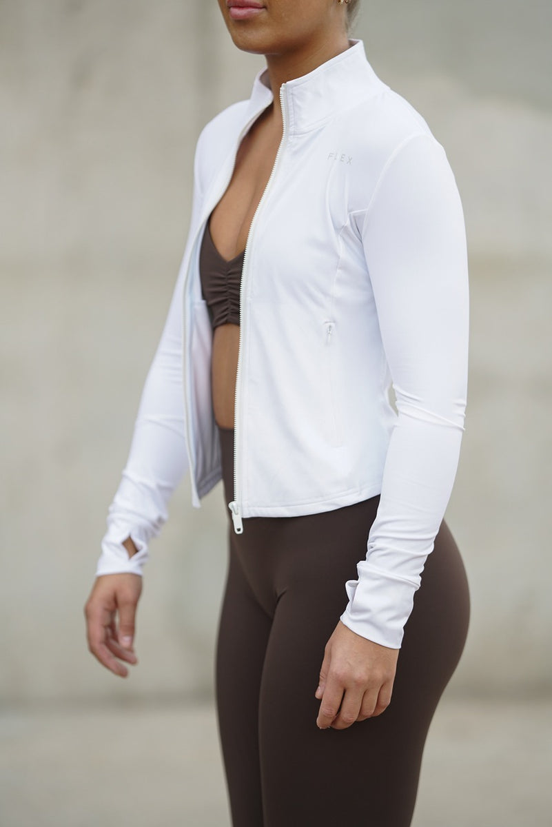 Opule Shape Jacket - White – flexwear.no